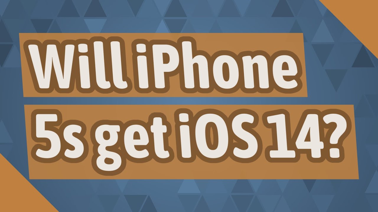 Will iPhone 5s get iOS 14? - YouTube