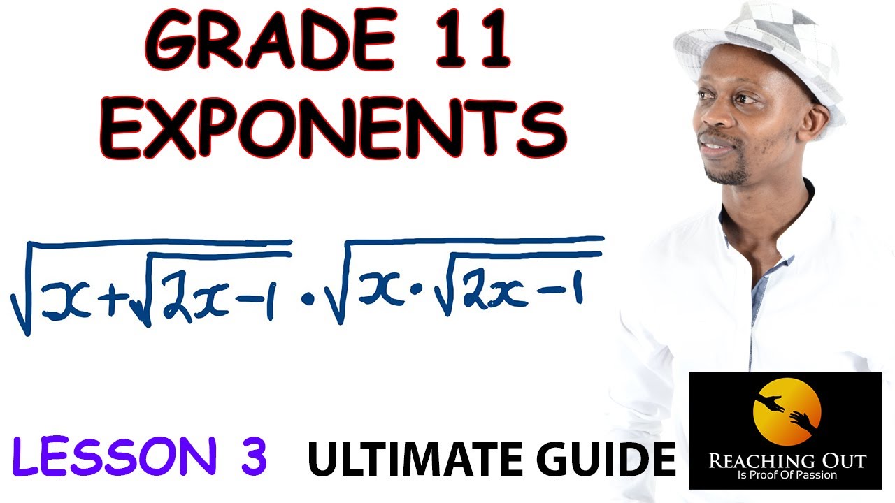 EXPONENTS STRATEGIES: Grade 11-Lesson 3 - YouTube