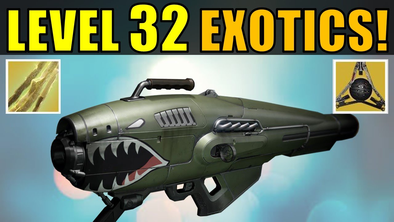 Destiny: Level 32 Gold/Exotic Gear! (Exotic Upgrade Materials) - YouTube