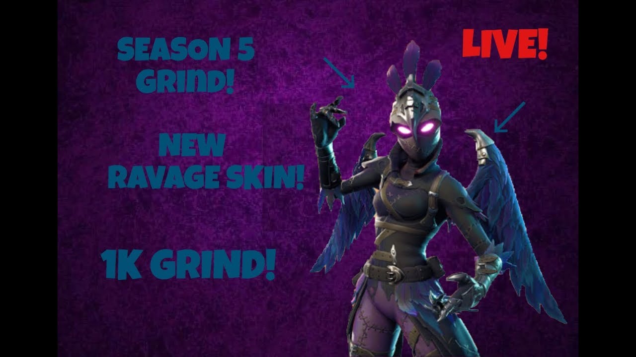 New Ravage Skin! (Female Raven) Season 5 Fortnite Battle Royale Live ...