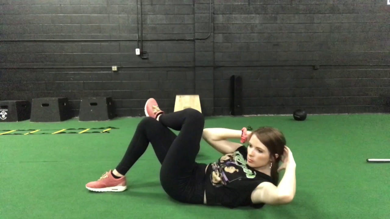 Cross Leg Sit Ups 2 - YouTube