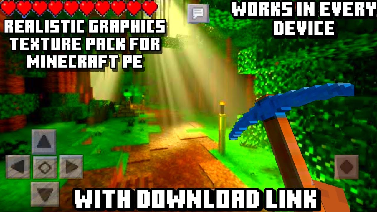 REALISTIC GRAPHICS TEXTURE PACK FOR LOW END DEVICES IN MINECRAFT - YouTube