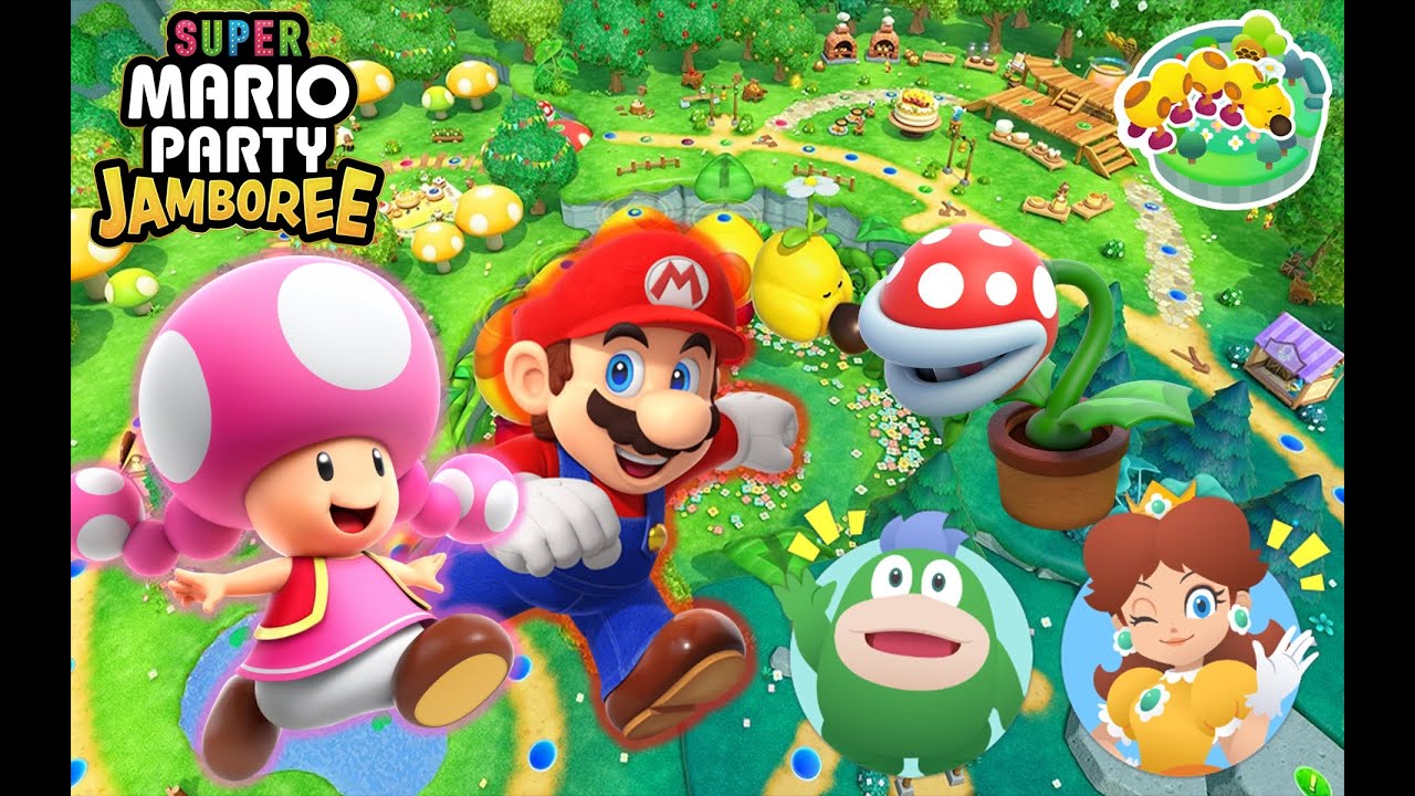 Super Mario Party Jamboree - Toadette & Mario vs Spike & Daisy - Mega ...