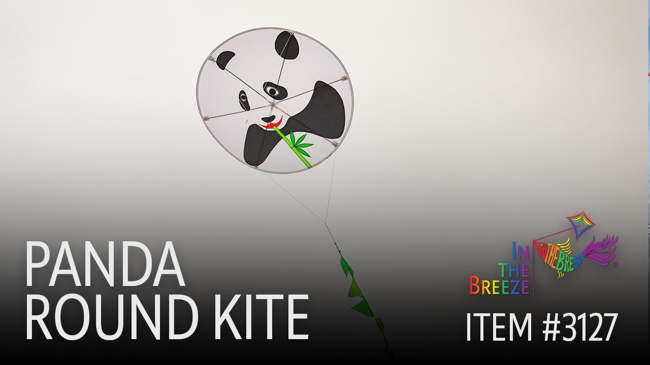 Panda Round Kite | Wholesale Kites | In the Breeze - YouTube