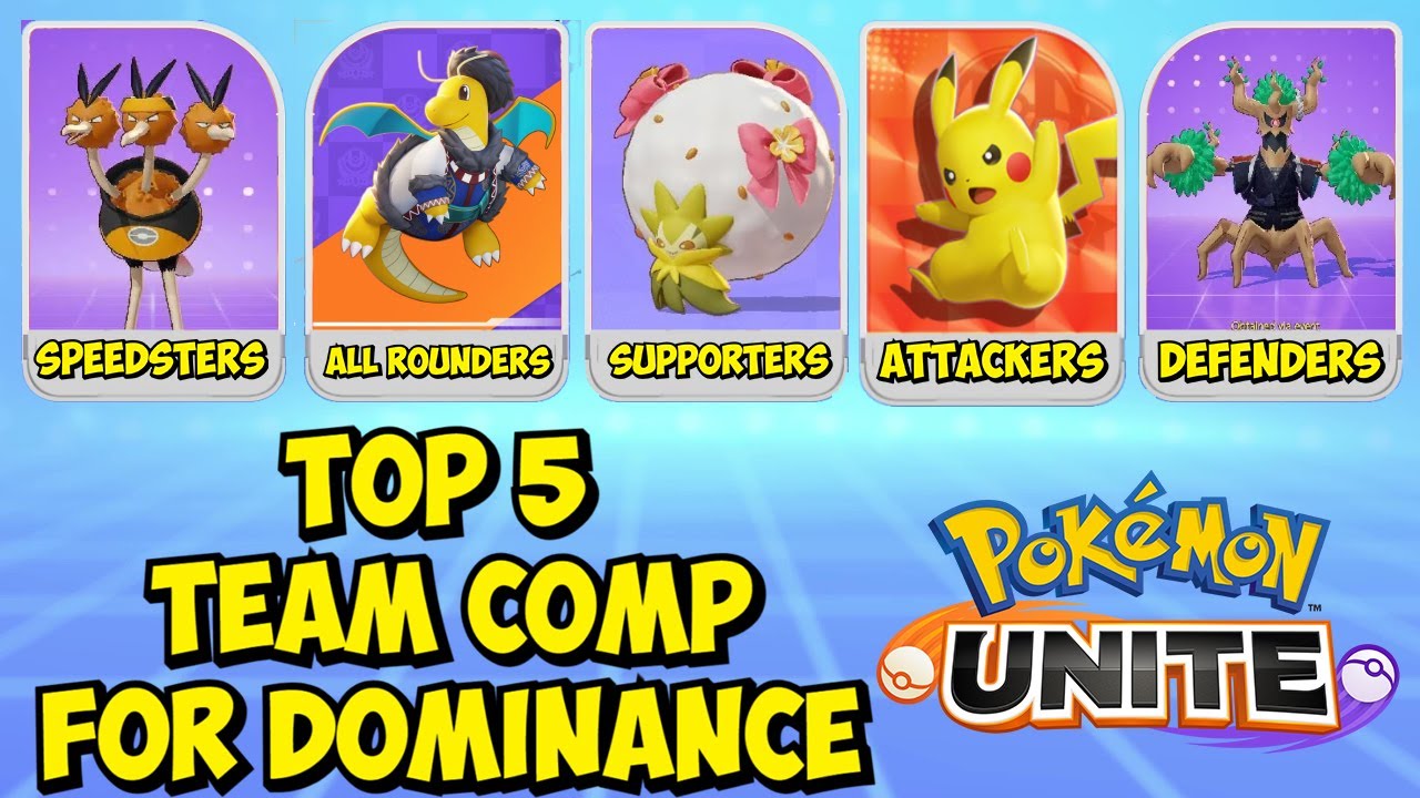 TOP 5 TEAM COMPS FOR VICTORY IN POKEMON UNITE - YouTube