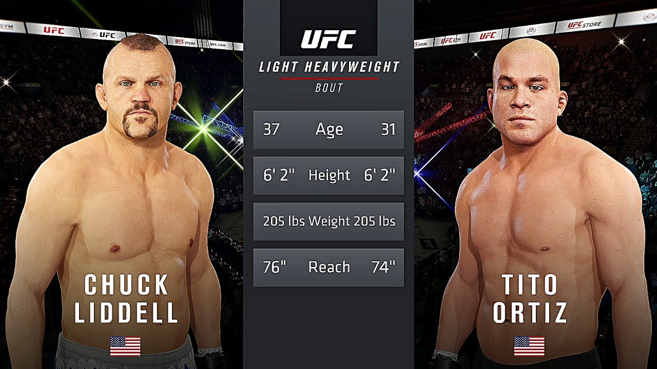 Chuck Liddell Vs. Tito Ortiz : UFC 4 Gameplay (Legendary Difficulty ...