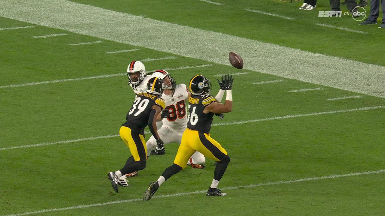 STEELERS DOUBLE INTERCEPTION IS A PICK 6 - YouTube