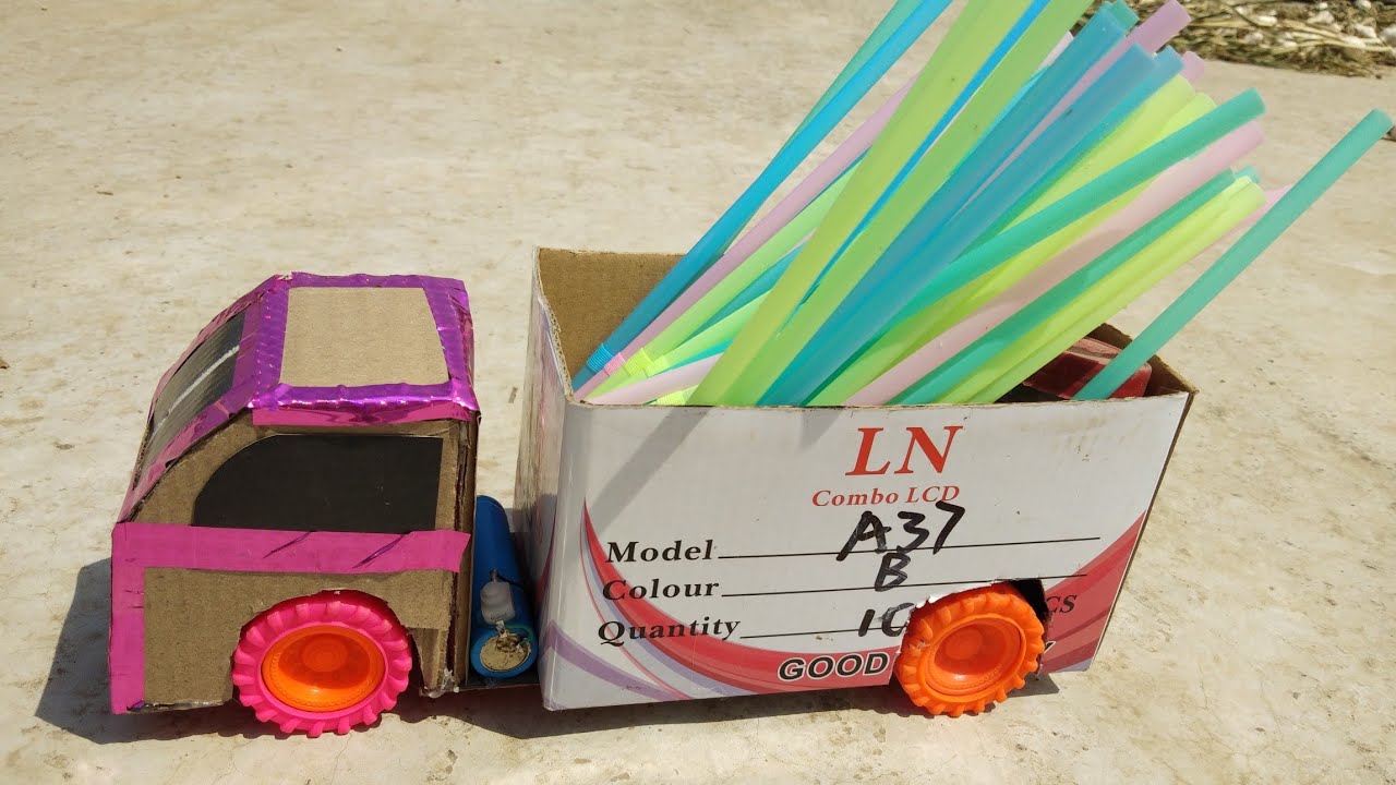 how to make lorry cardboard-RC Tata Dump Truck From Simple DIY - YouTube