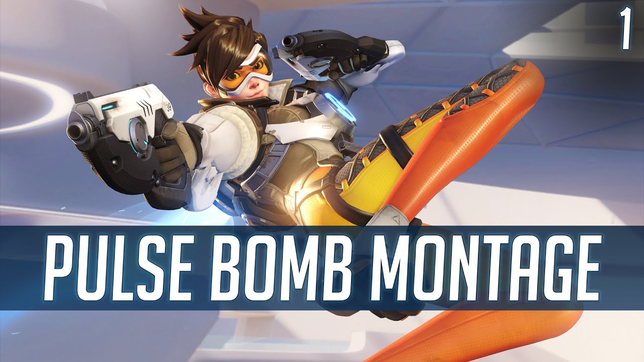 Overwatch Beta - Tracer Pulse Bomb Montage #1 - YouTube