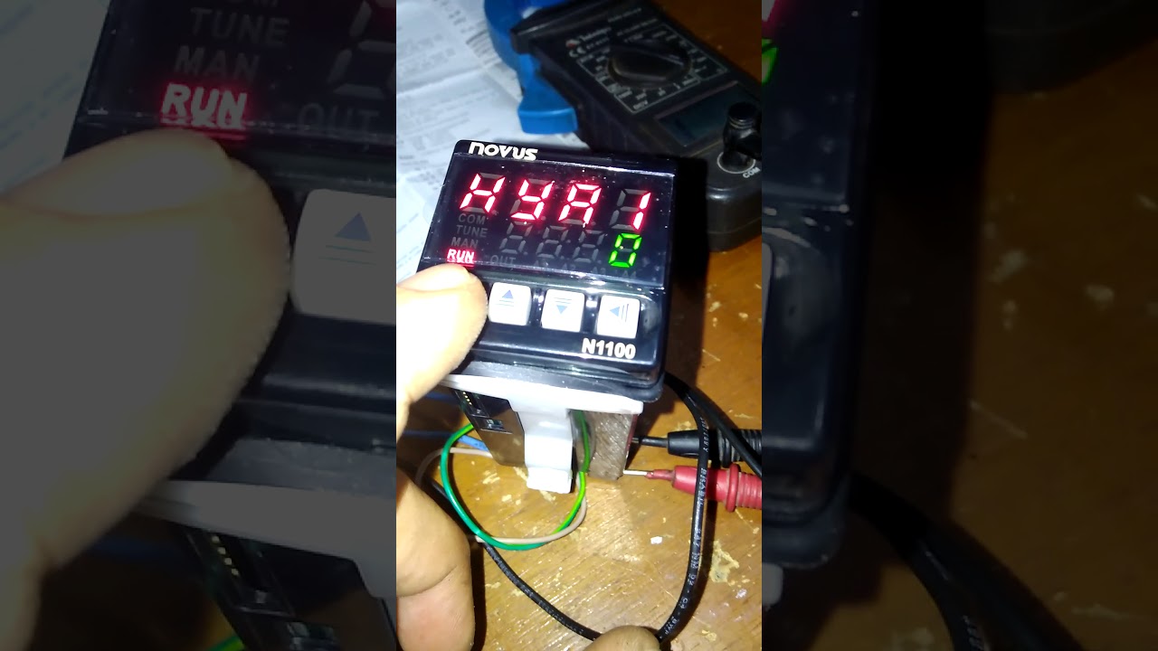 Novus N1100 controle temperatura - YouTube