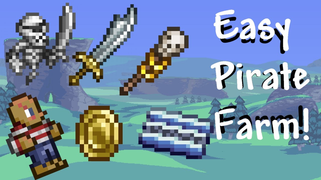 Terraria 1.4 - Pirate Farm Tutorial! - YouTube