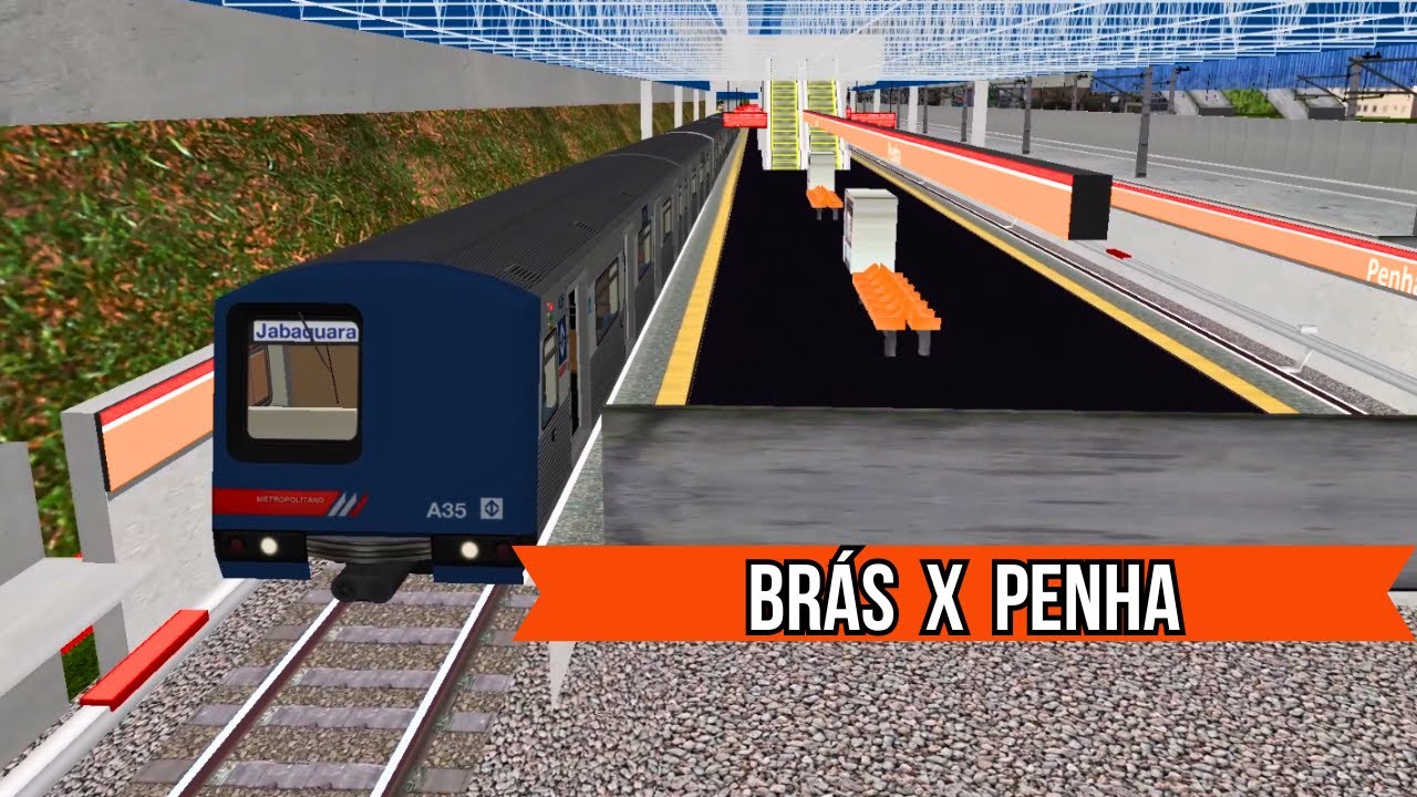 🔴Open BVE | Metrô SP | Linha 3 Vermelha | Frota Mafersa | Brás x Penha | Simulador de Metrô ...