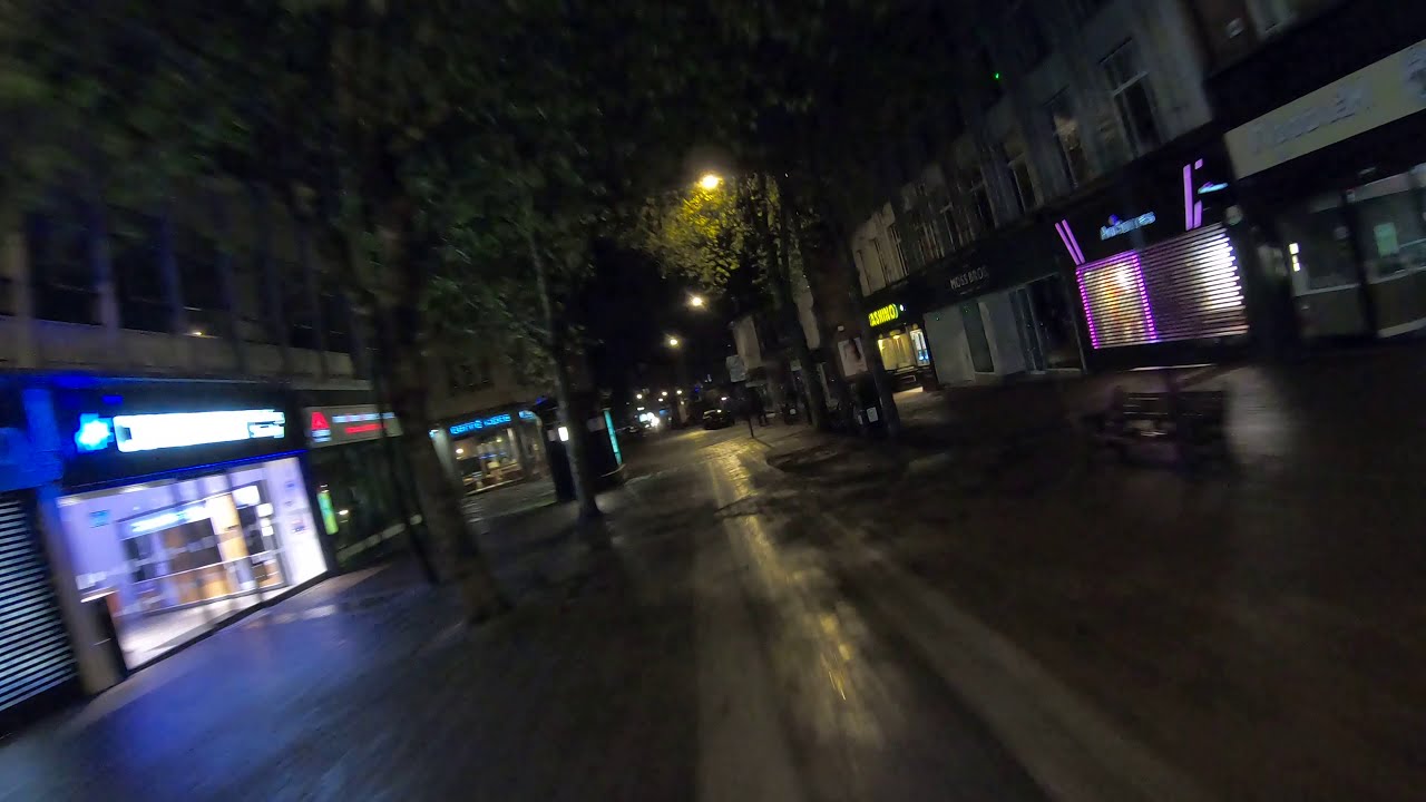 Northampton 4K Night ♥ Abbington Street » Drapery - YouTube