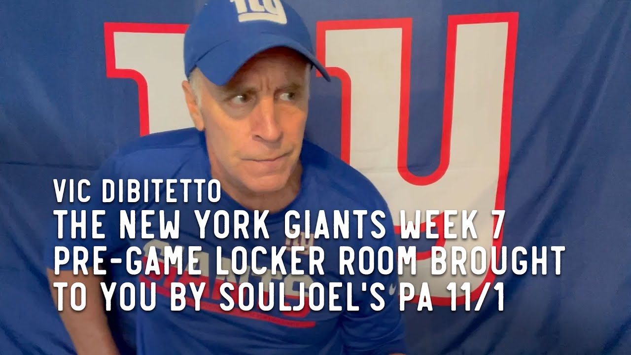 The New York Giants Week 7 Pre-Game Locker Room brought to you by ...