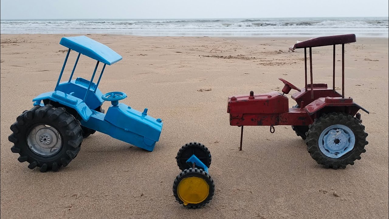 Mini tractor frent wheels and trolleys fitting and moving tractor video ...