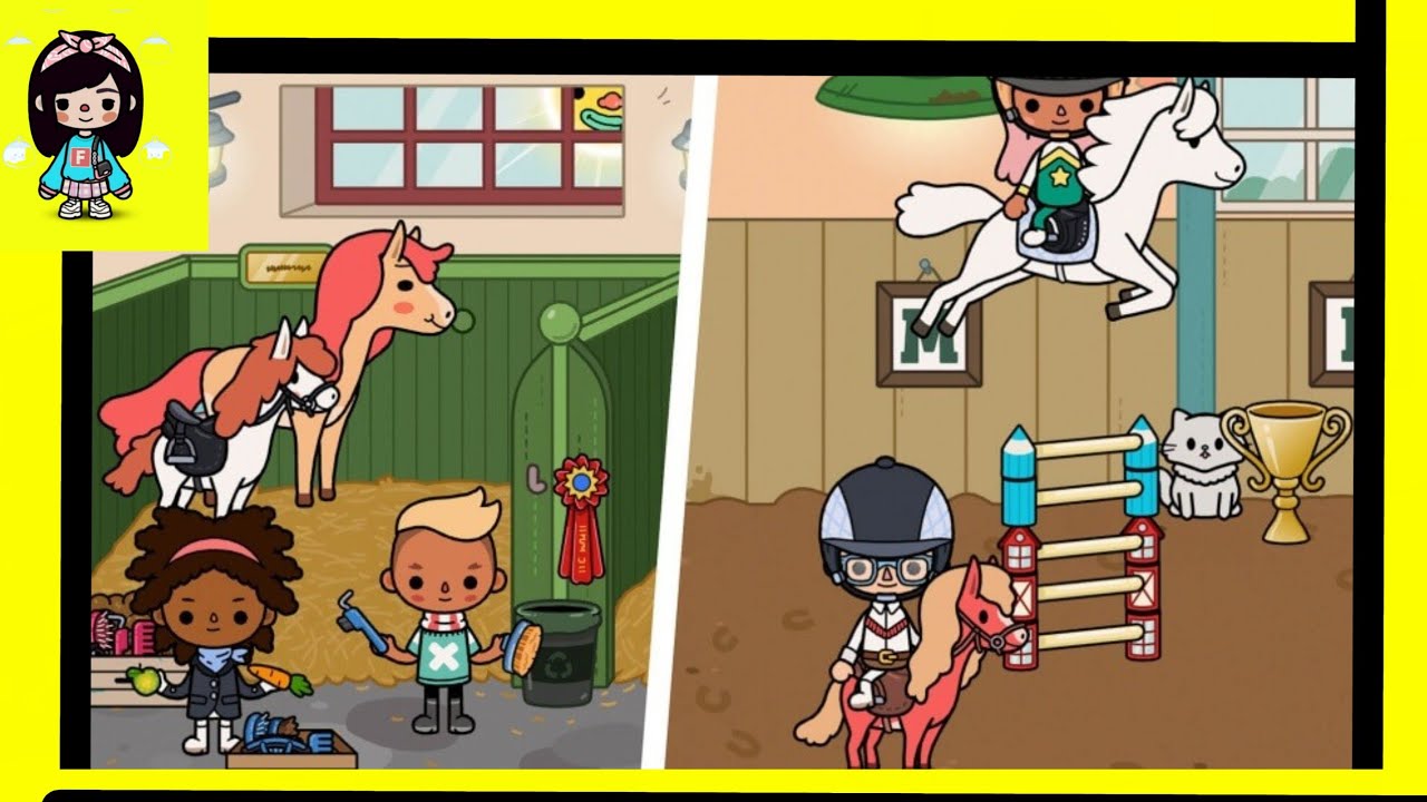 The Girl With a Lot of Horses at Toca Boca| My Horses at Toca Life ...