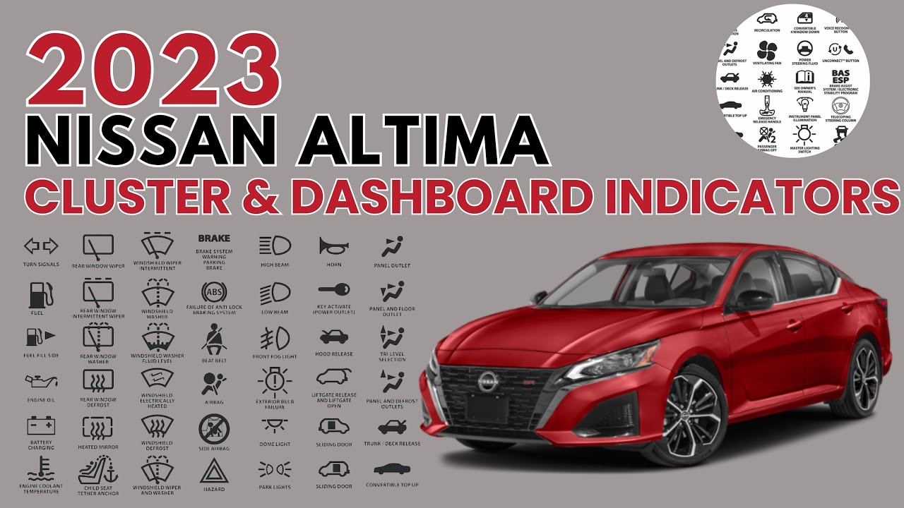Nissan ALTIMA Cluster & Dashboard Warning Indicators (2021 - 2023) User ...