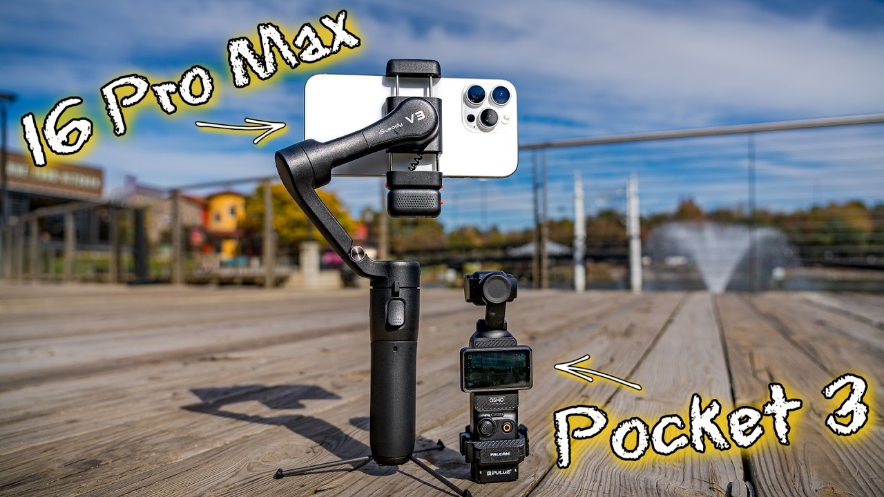 iPhone 16 Pro Max (w/ gimbal) vs DJI Osmo Pocket 3 Video Comparison ...