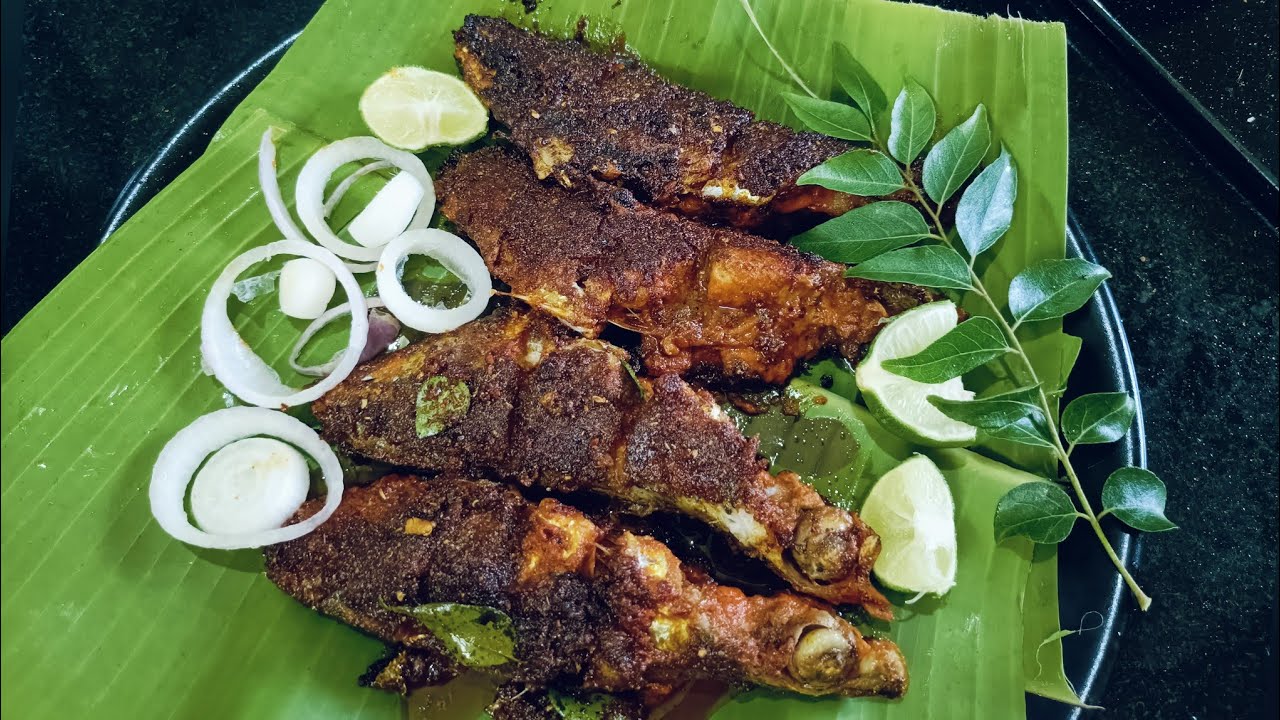 Beach style meen varuval | beach style fish fry recipe in tamil| fish ...