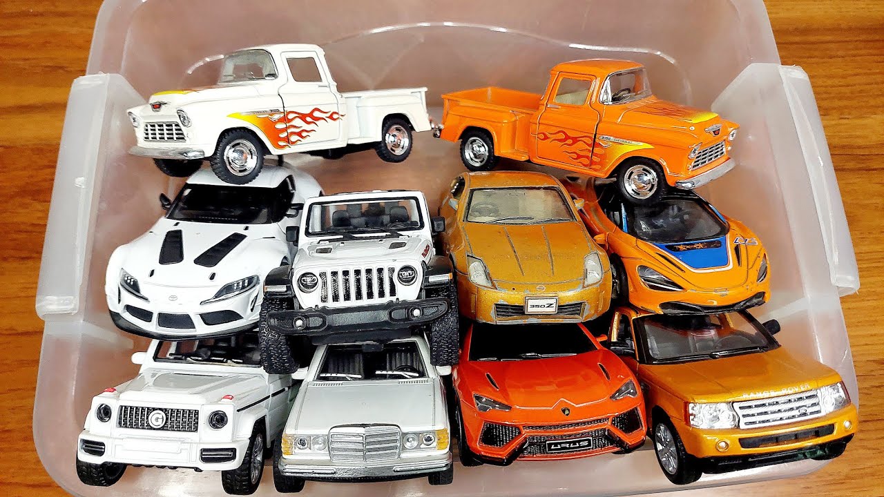 Huge Collection of Colorful Diecast Metal Scale Model Cars in the box ...