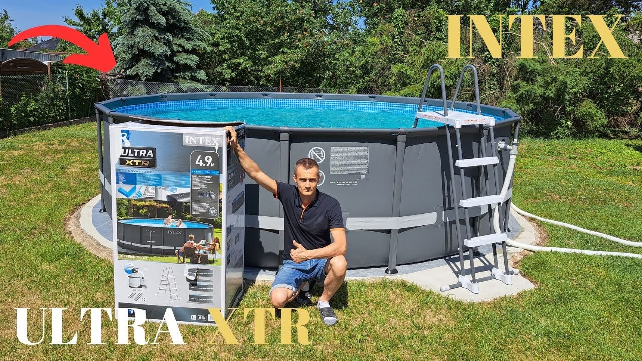 Montaż Basenu Stelażowego INTEX Ultra XTR 488x122. (Timelapse) - YouTube