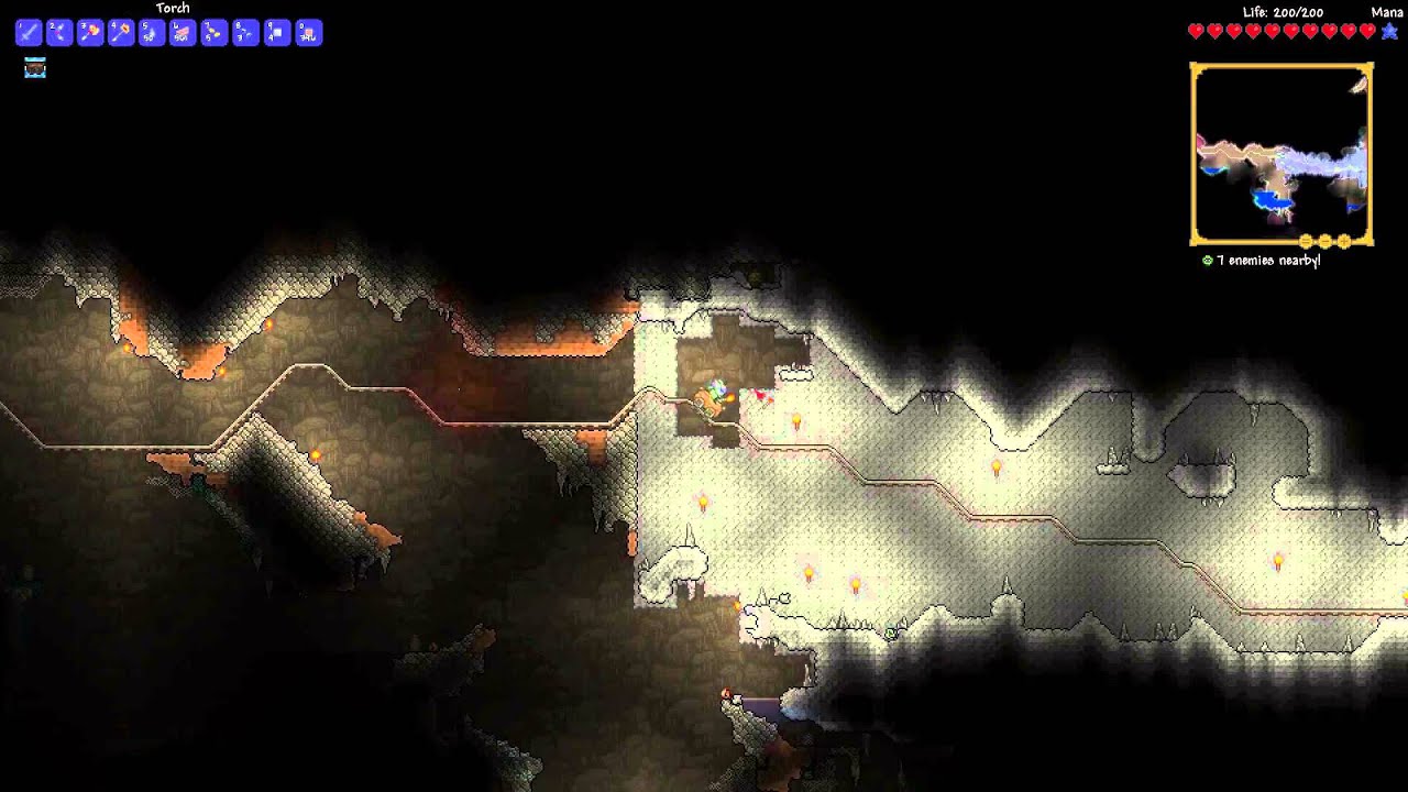 How to ride Mine Carts - Terraria 1.3 - YouTube