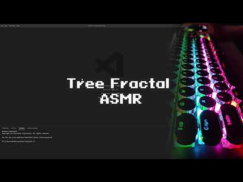 ASMR Programming - Drawing tree fractal in Python - YouTube