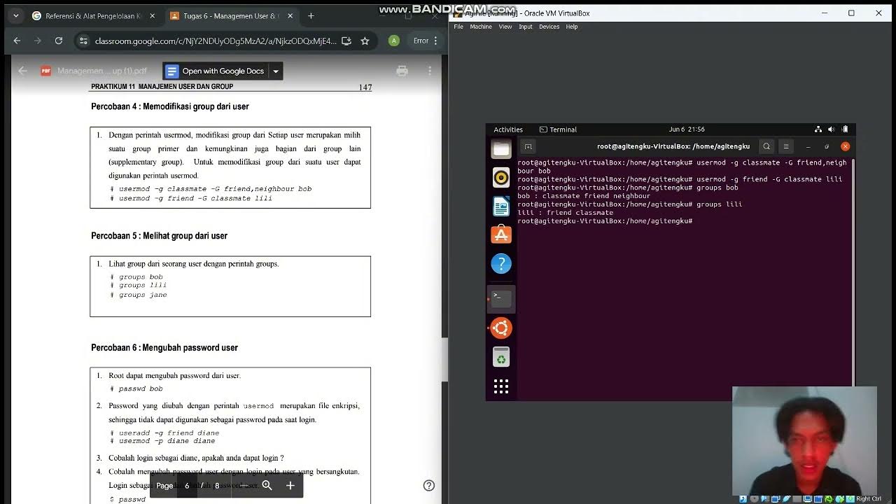 Tugas 6 | Praktikum 11 | Manajemen User dan Group - YouTube