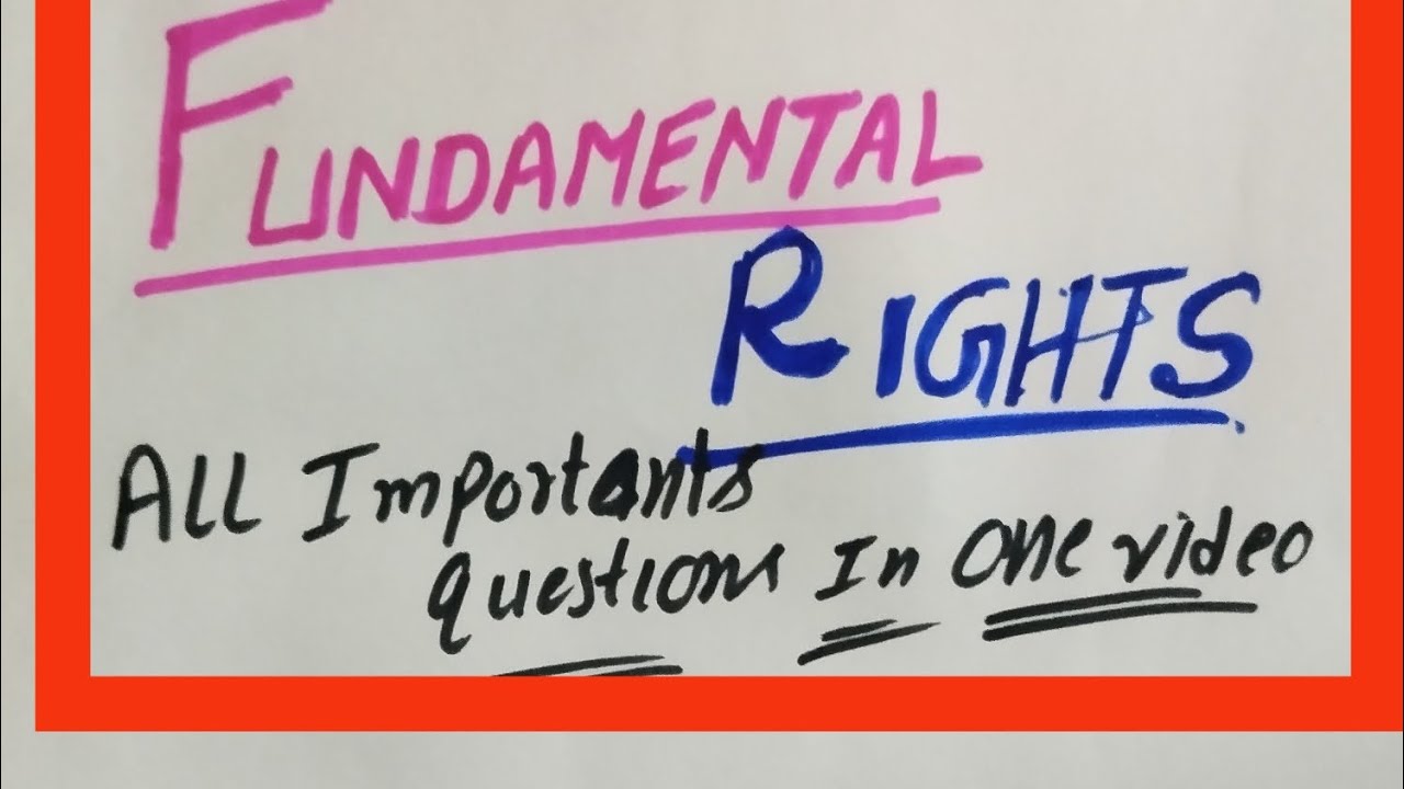 FUNDAMENTAL RIGHTS__ALL IMPORTANT QUESTIONS IN ONE VIDEO. - YouTube
