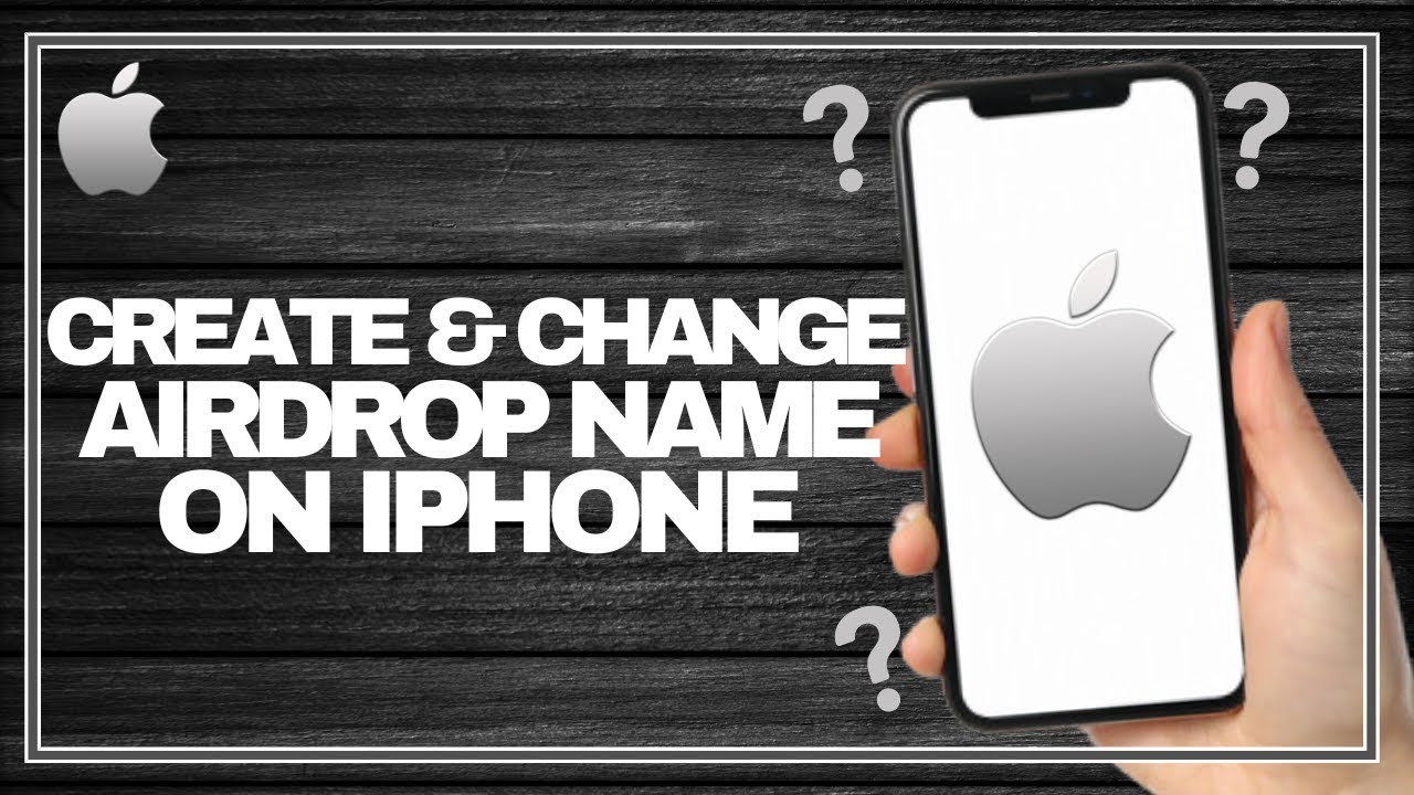 How To Create & Change AirDrop Name On iPhone | Quick & Easy - YouTube