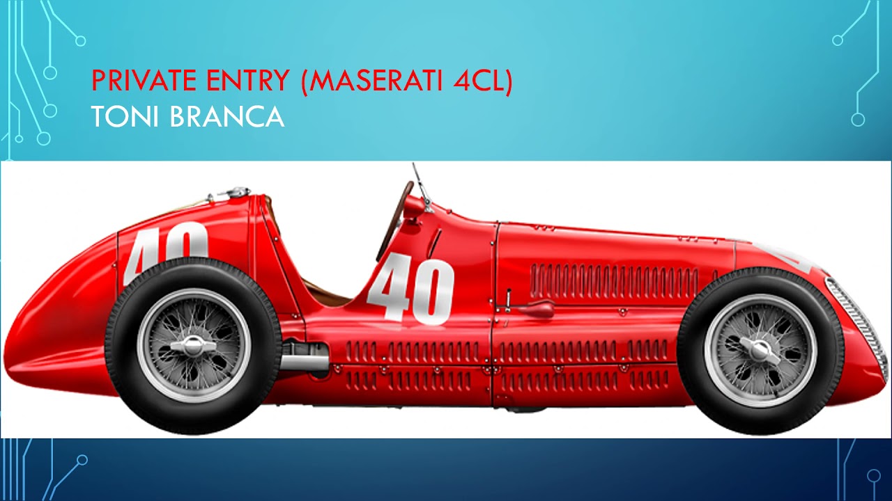 1950 formula one season - all cars - YouTube