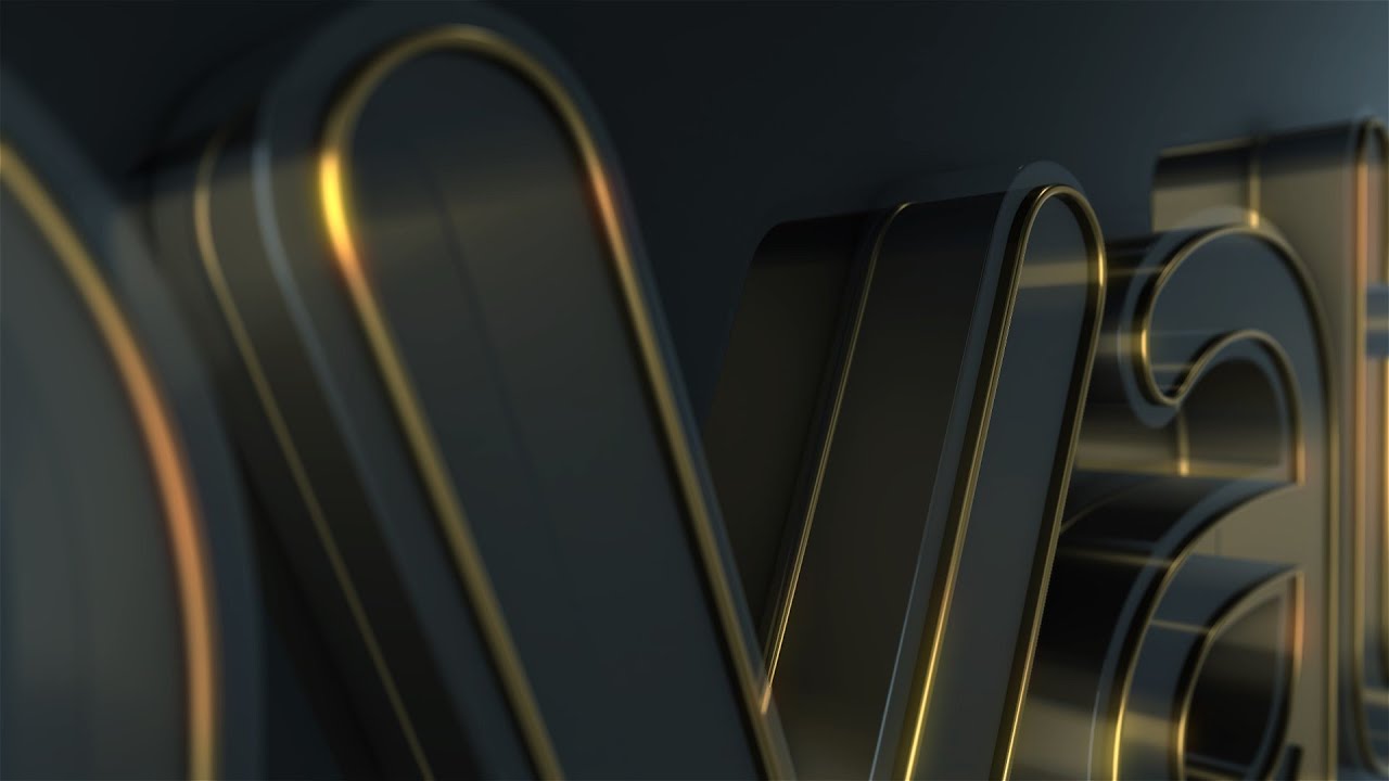 Free After Effects Template - 3D Glass Gold Logo Reveal - YouTube