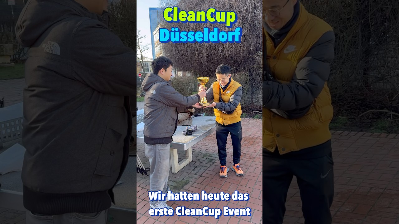 1. CleanCup Düsseldorf cleanup our city and get Euro 100,00 ️ - YouTube