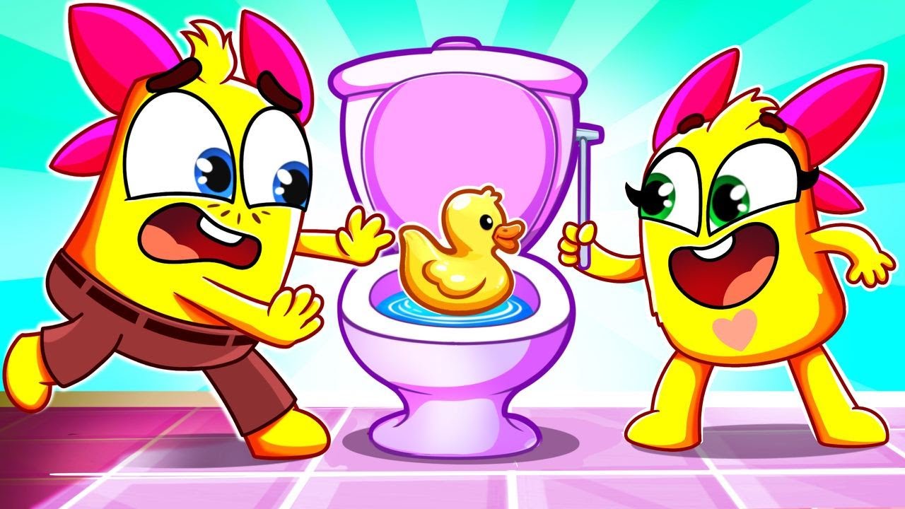 🚽 'No, No, Toys Don't Go!' - A Potty Time Lesson Song with Fluffy ...