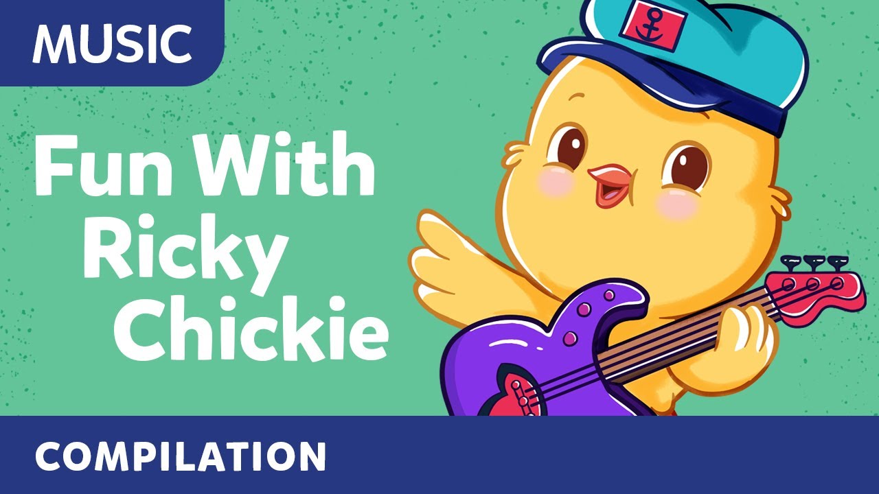 Ricky Chickie's Favorite Nursery Rhymes | Sing-Along in English and ...