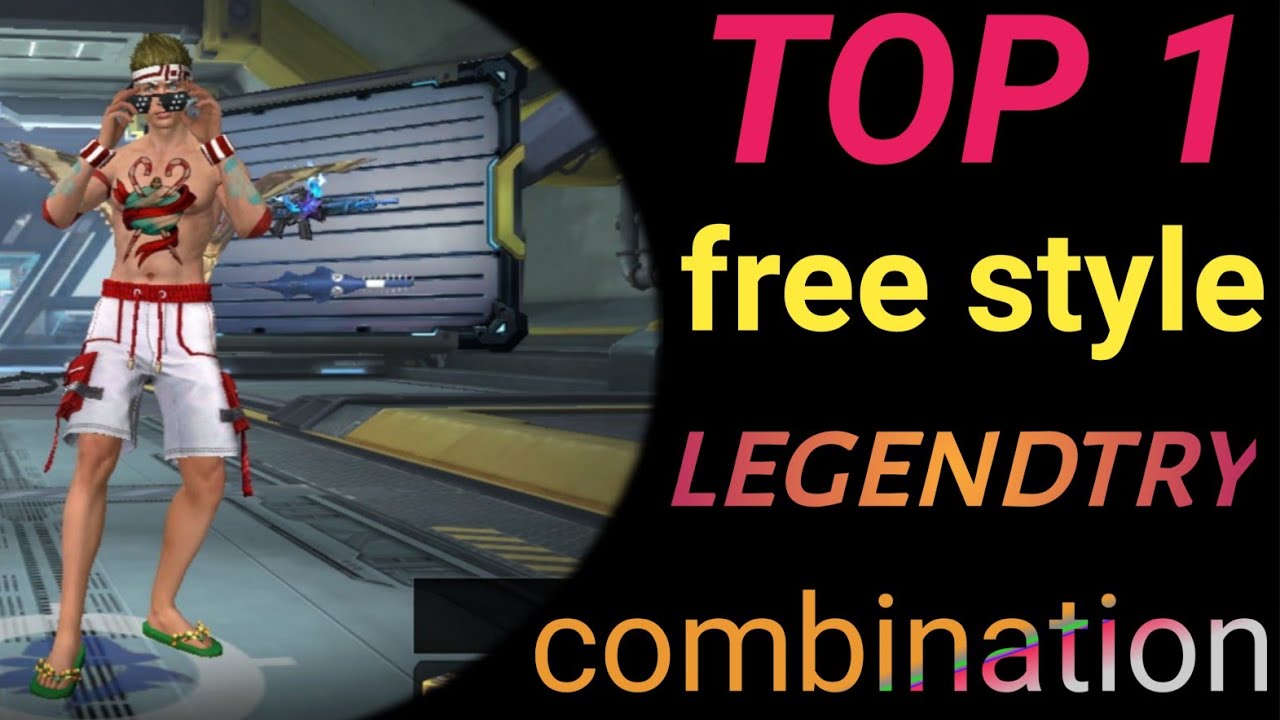 TOP 1 free style legendary combination 😎 in free fire - YouTube