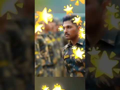 Indian🇮🇳Army ke vardi me Allu arjun ka new status video song sajde ...