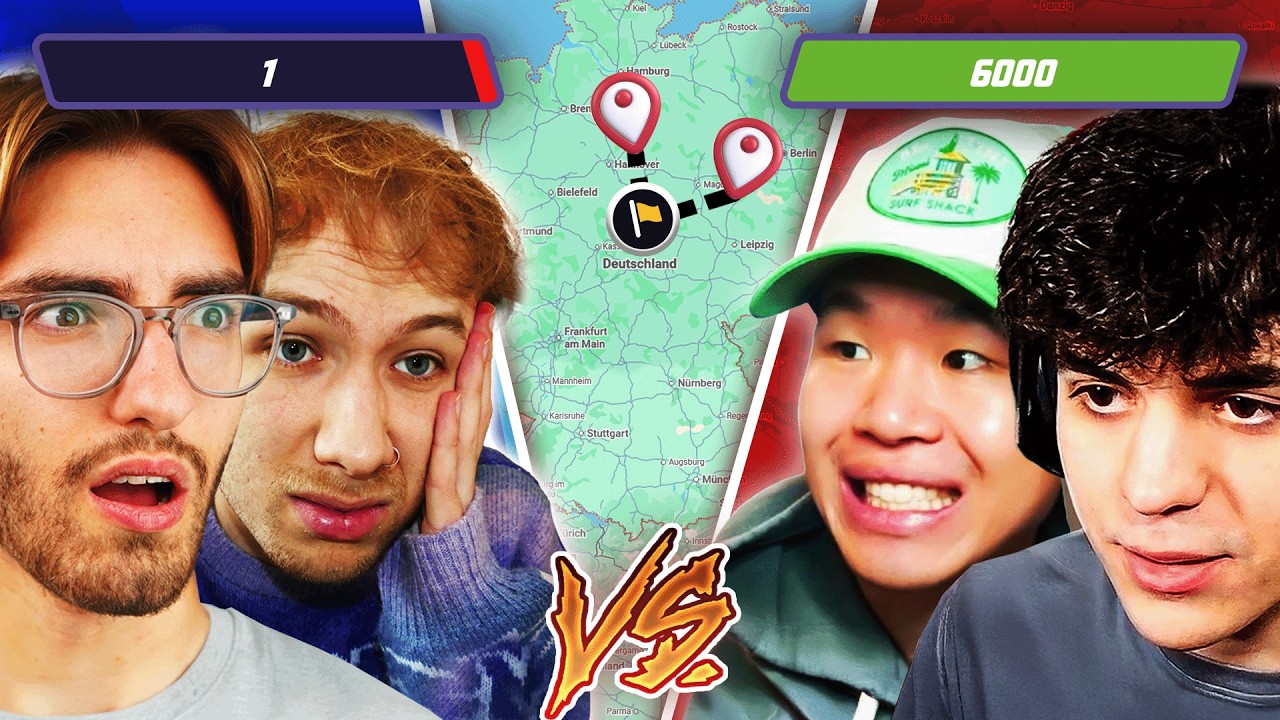 Geoguessr gegen Huy und Dimeax, aber wir haben nur 1 HP (Deutschland ...