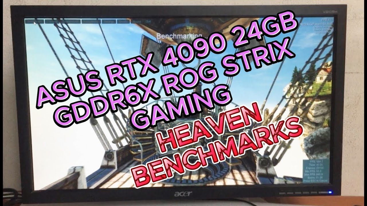 How to ASUS RTX 4090 GPU heaven benchmarks TEST - YouTube