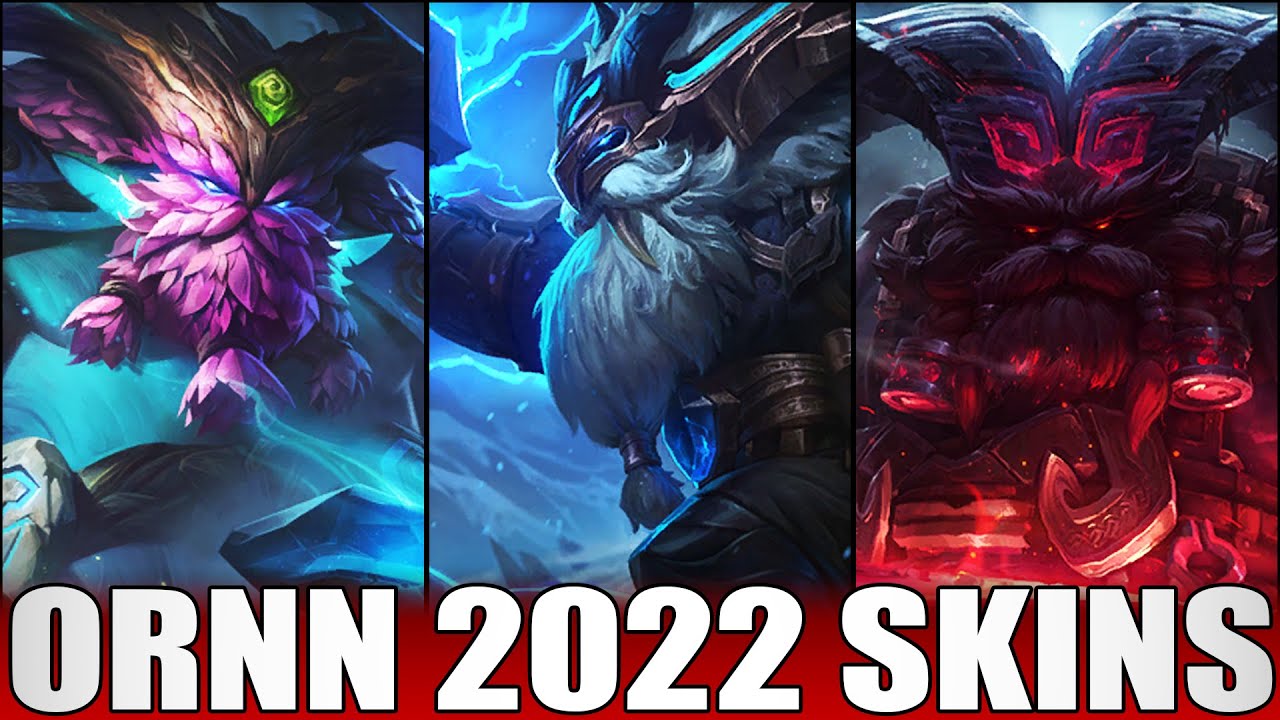 ALL ORNN SKINS 2022 | Including Elderwood Ornn - YouTube