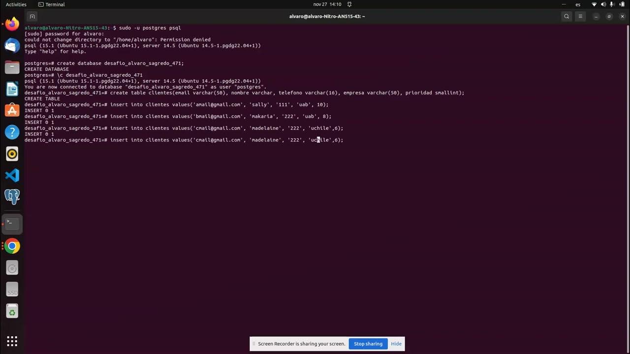 Comando Básicos Sql En Postgres Por Terminal Youtube