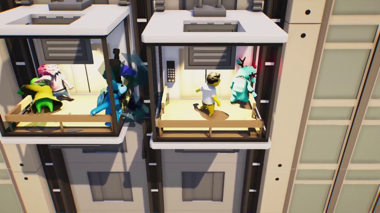 Gang Beasts PS4 Melee | Elevators - YouTube