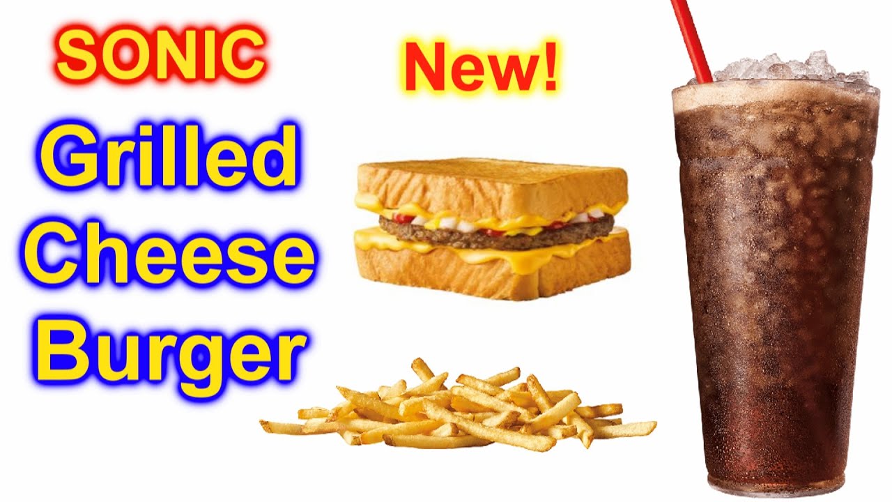 Sonic NEW Grilled Cheese Burger Taste Test - YouTube