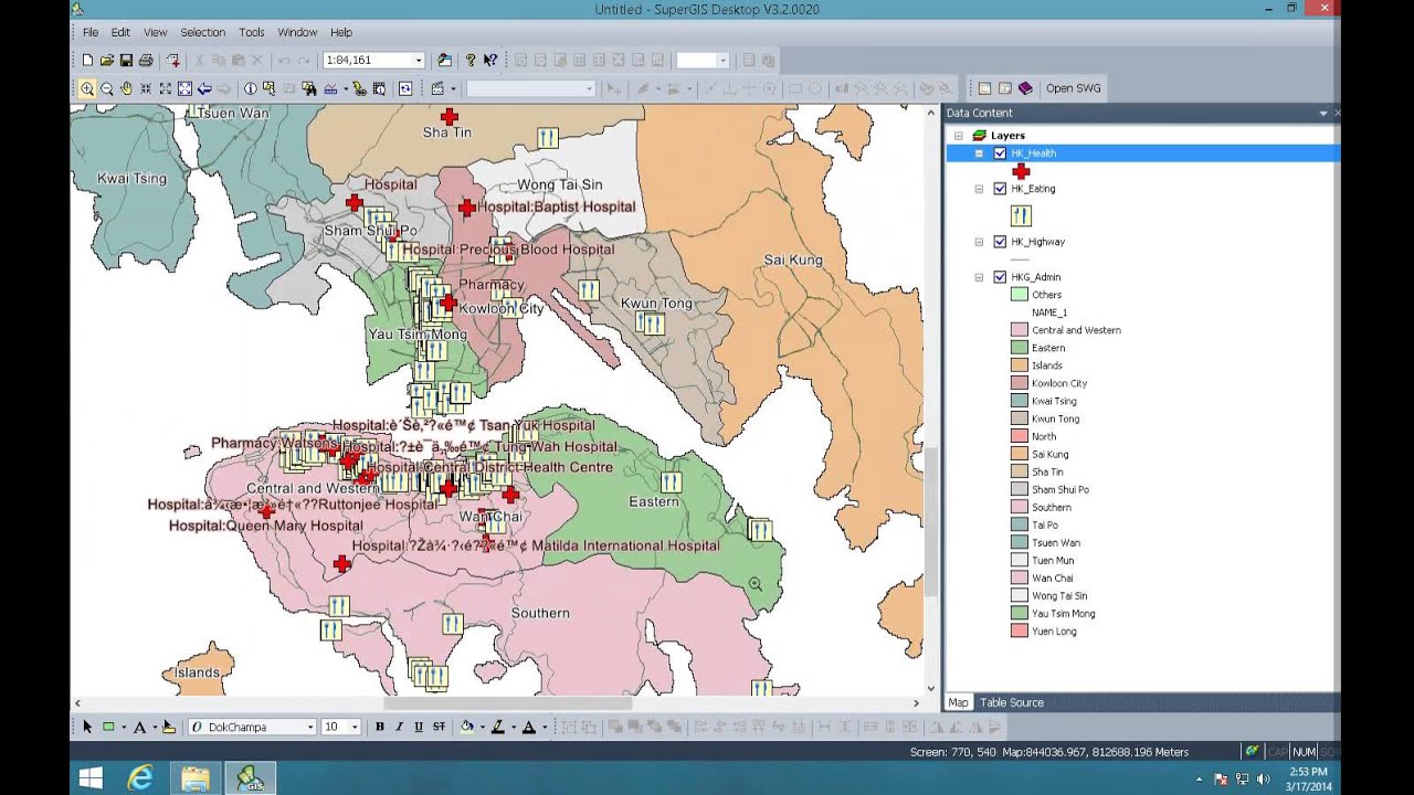 SuperGIS Desktop 3.2 - Preparation for Map Design - YouTube