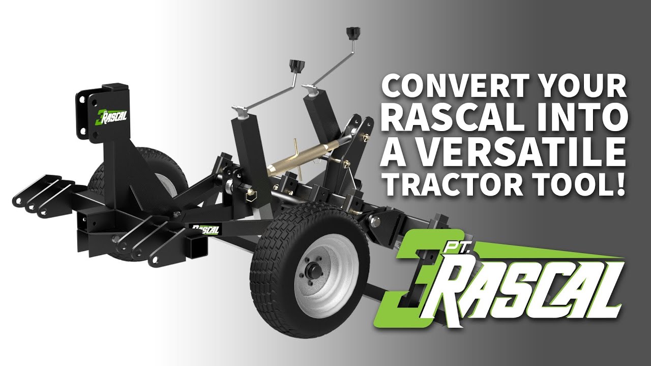Rascal 3-Point Option - For ATVs & 3-point Tractors - YouTube