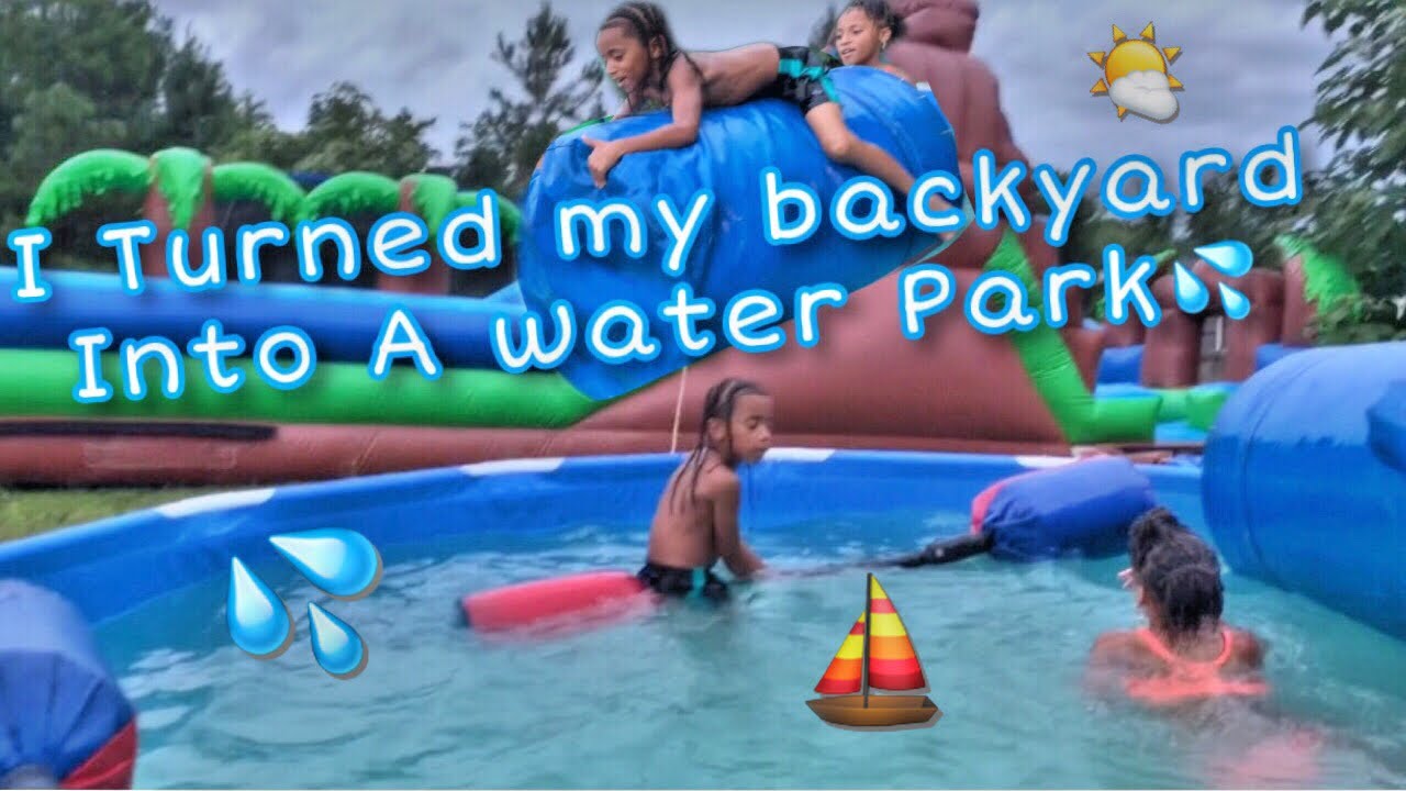 MY BACKYARD IS A WATERPARK!!😱🏄🏽‍♂️💦🐳 Fun Mini Vlog (Kd Da Kid) - YouTube