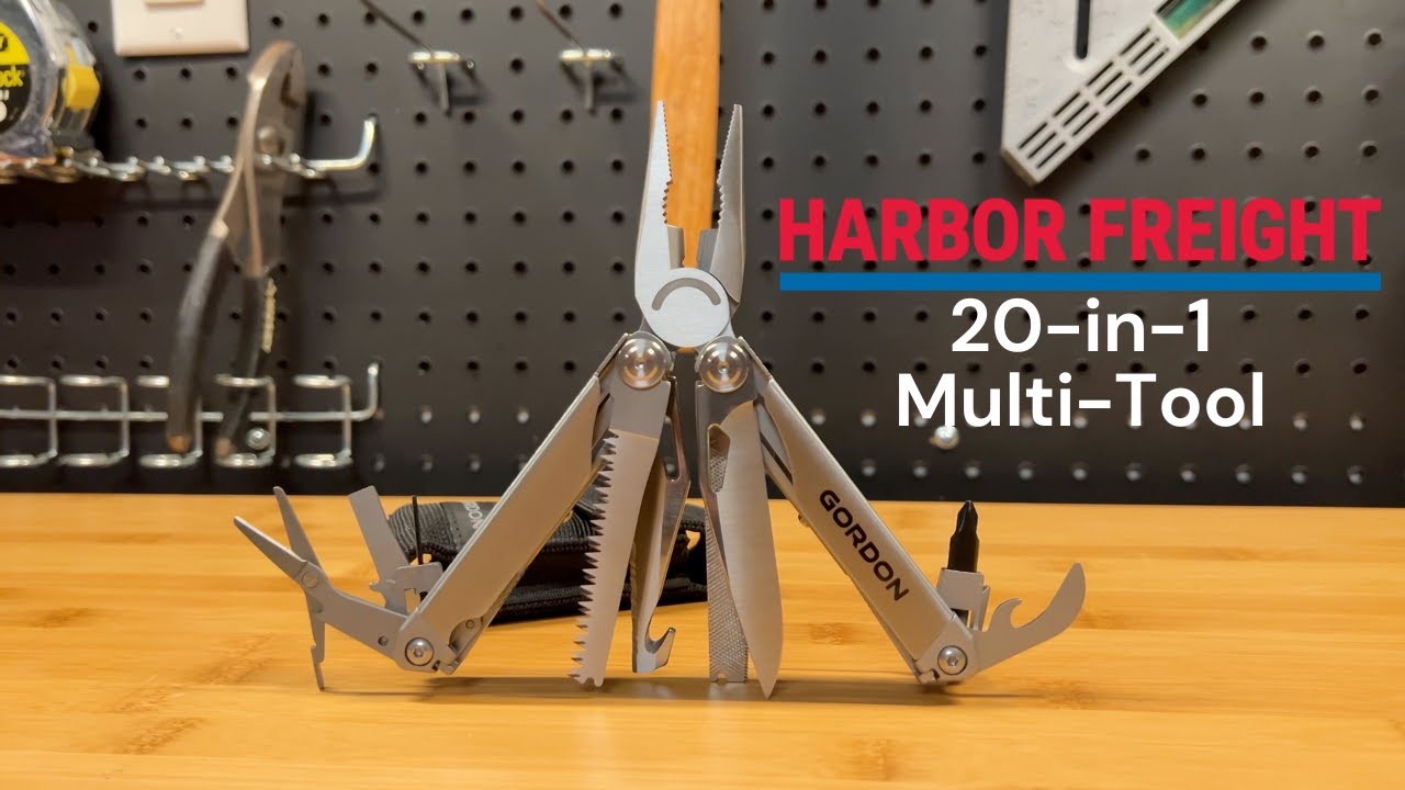 Is The GORDON 20-in-1 Multi-Tool - Harbor Freight The best Budget Multi-tool Ever Made? - YouTube