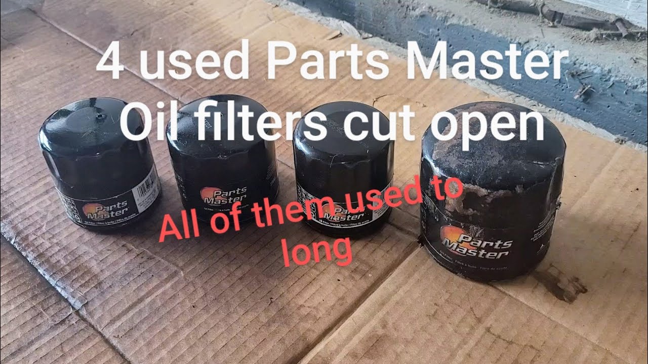 Parts Master filters cut open, 1 is very well used - YouTube
