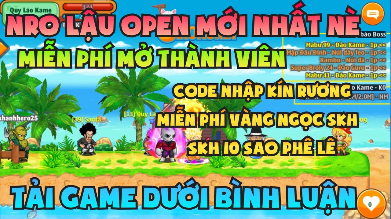 Ngọc Rồng Lậu - Trải nghiệm sv Nro Lậu open mới nhất đăng ký miễn phí ...