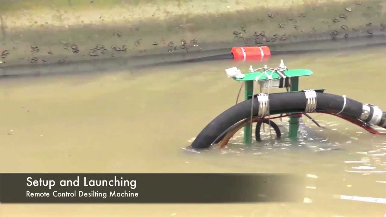 Robot Dredger - Remote Control Desilting Machine - YouTube